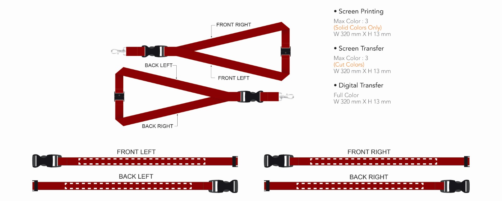 Lanyard with Metal Safety Lock - Lanyards in Bulk Near Me
